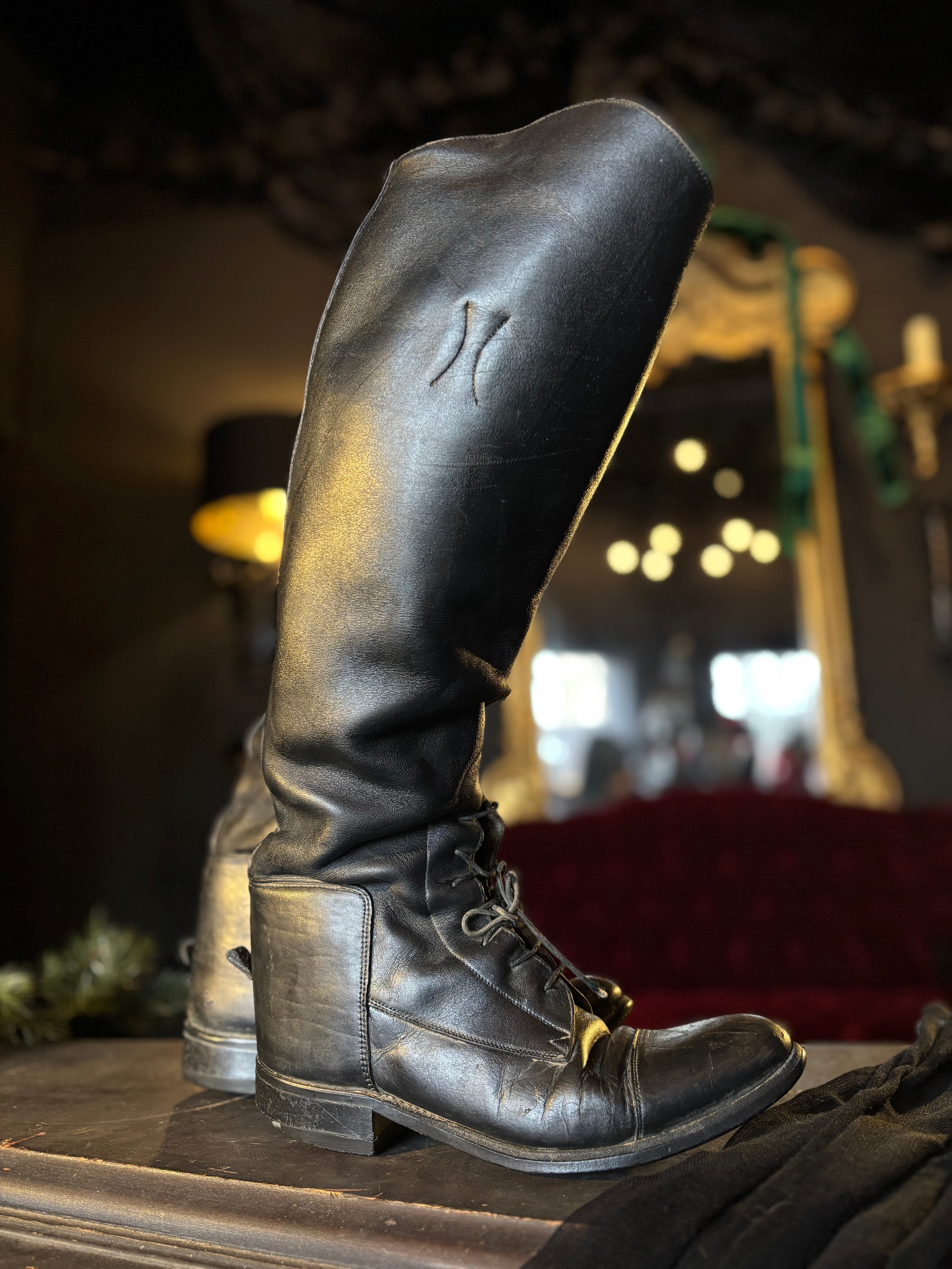 Effingham By Bond Boots Co. Black Leather Equestrian Riding Boots 7 Wo ...