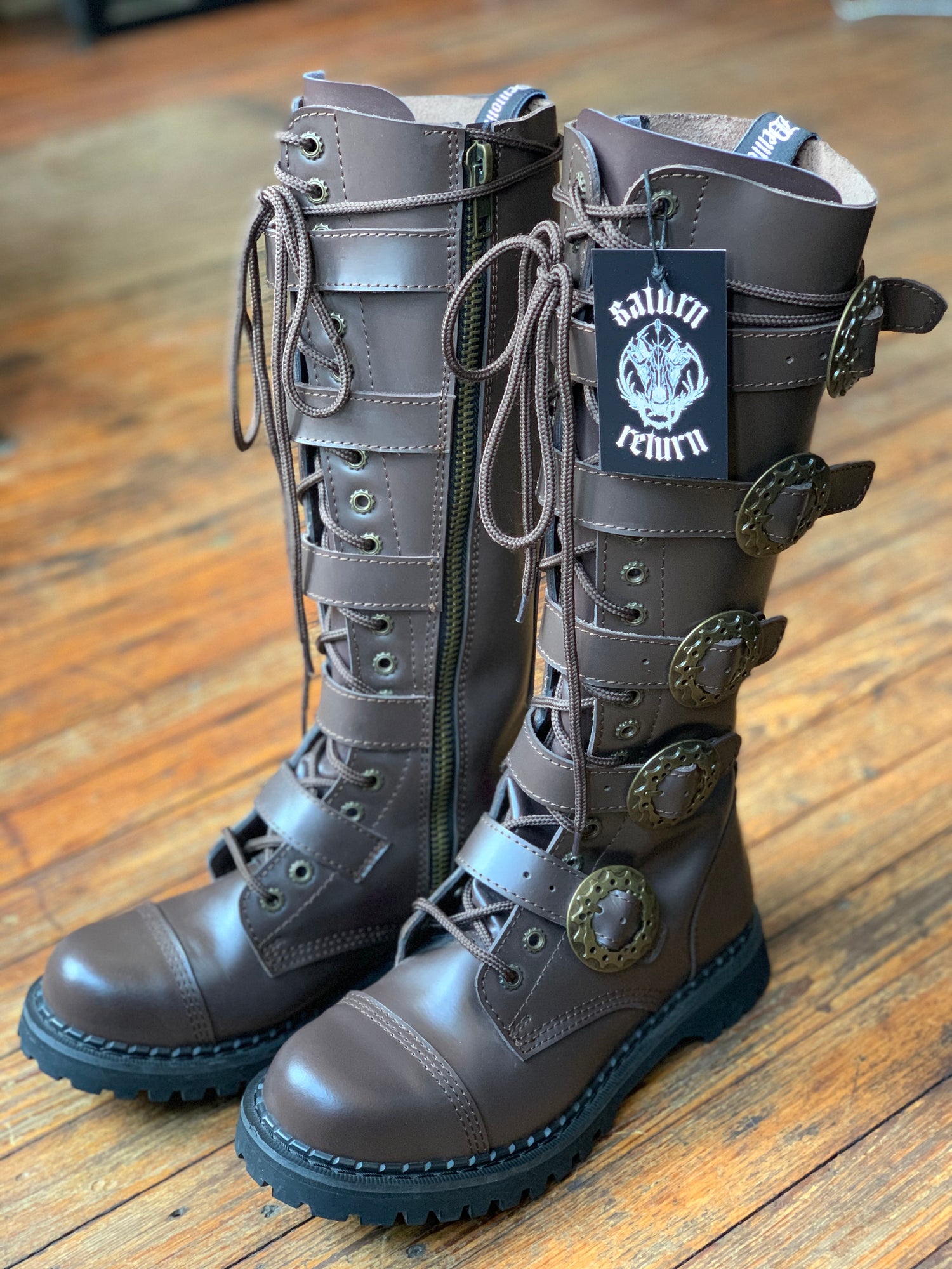 Black Steampunk Boots